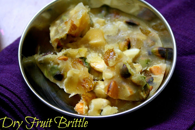 Dry Fruit Chikki ~ Lohri Special Dishes