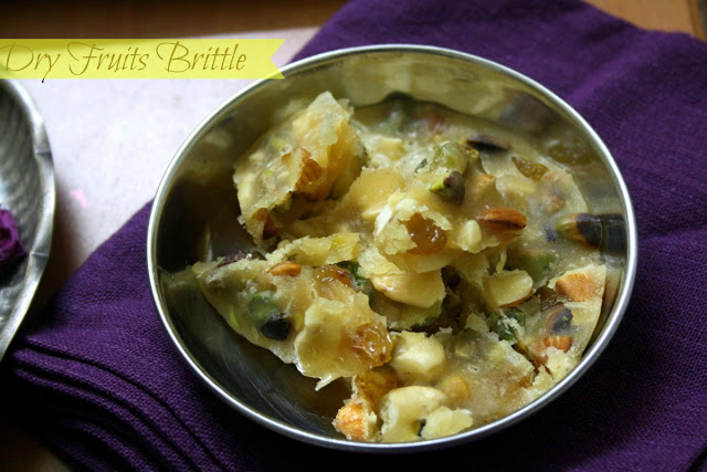 Dry Fruit Chikki ~ Lohri Special Dishes