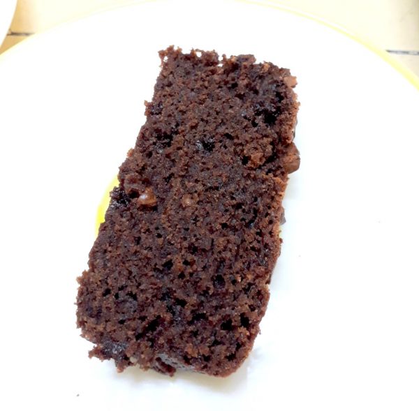 Basic Eggless Chocolate Tea Cake with Dark Chocolate Chips