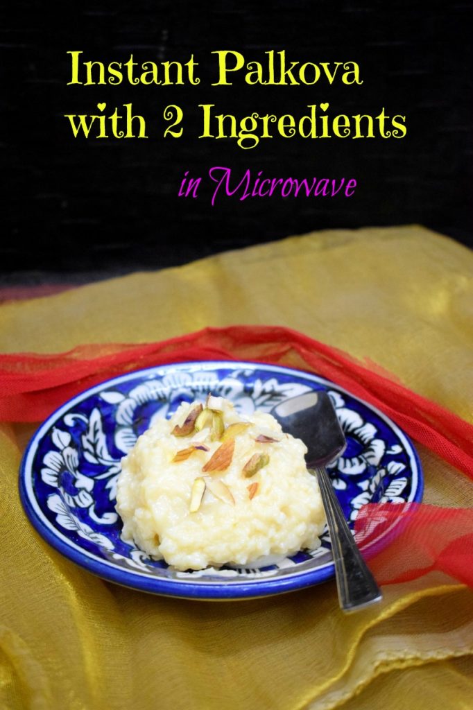 Microwave Instant Palkova with 2 Ingredients in 2 Minutes