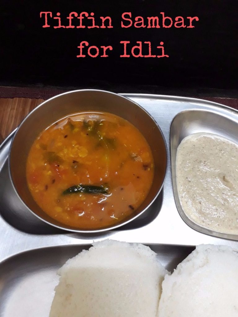 Tiffin Sambar for Idlis ~ Step By Step Pictures