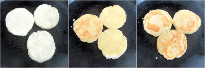 Harcha ~ Moroccan Semolina Pan Fried Flatbread