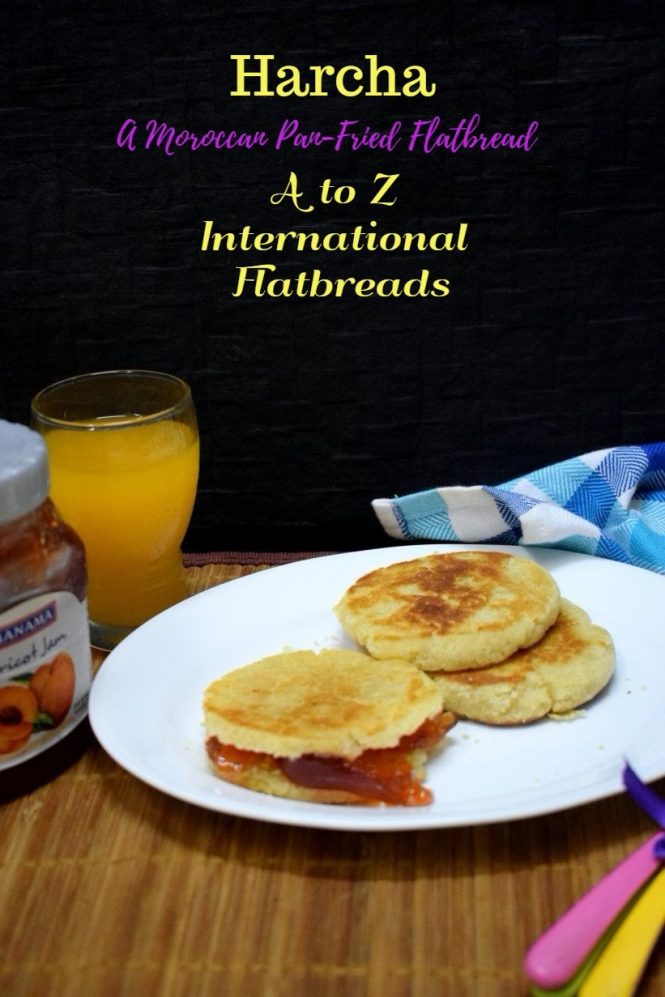 Harcha ~ Moroccan Semolina Pan Fried Flatbread
