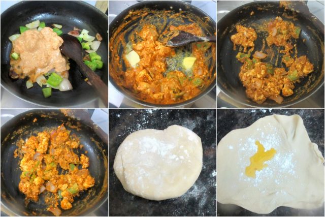 Paneer Tikka Parotta Wrap