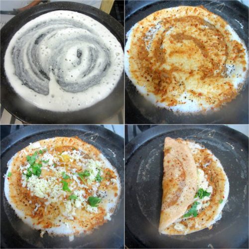 Ulli Karam Dosa with Cheese From Andhra