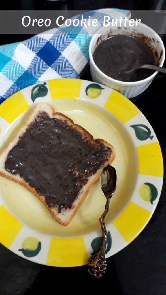 Oreo Cookie Butter ~ 2 Ingredient No Cook Dish
