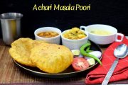 Achari Masala Poori ~ A to Z Indian Pooris