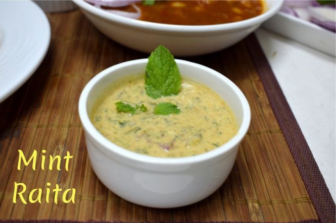 Mint Raita | How to make Pudina Raita