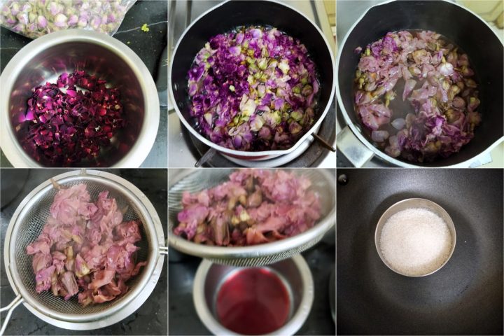 Mixed Nuts and Rose Bombay Halwa