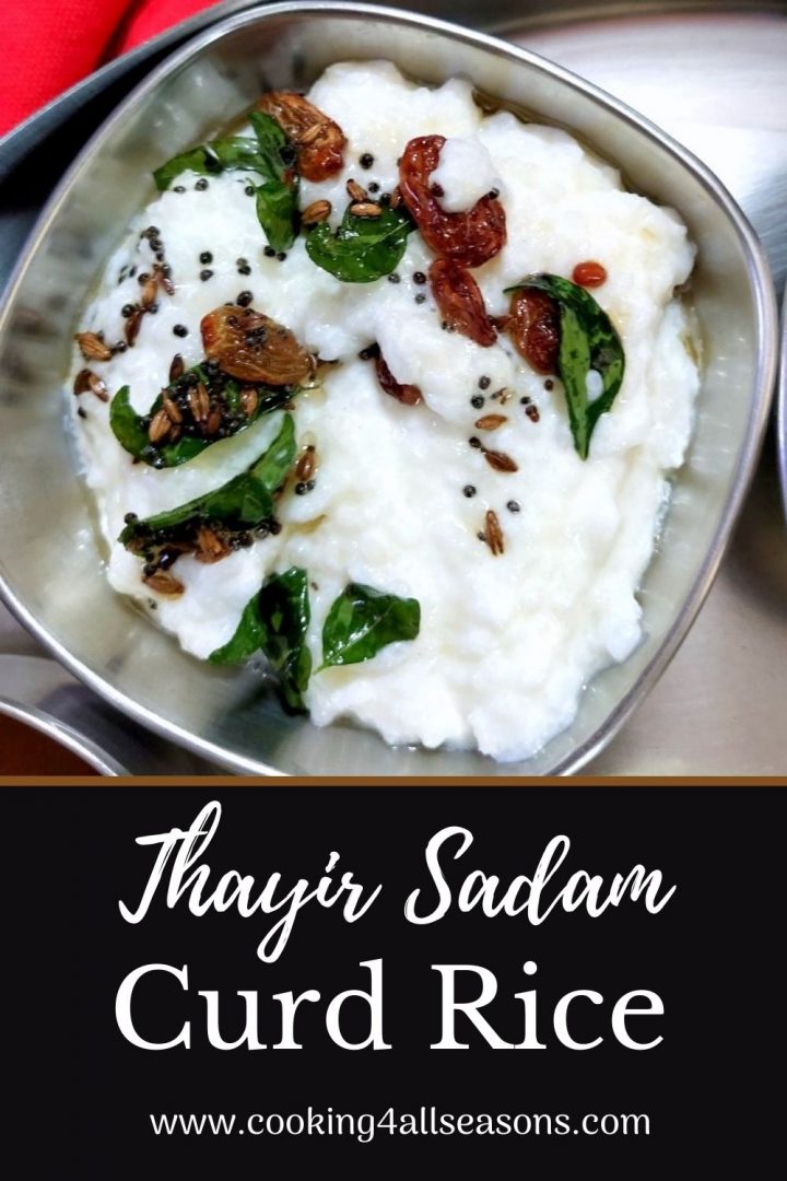 Thayir Sadam | Traditional Curd Rice Recipe