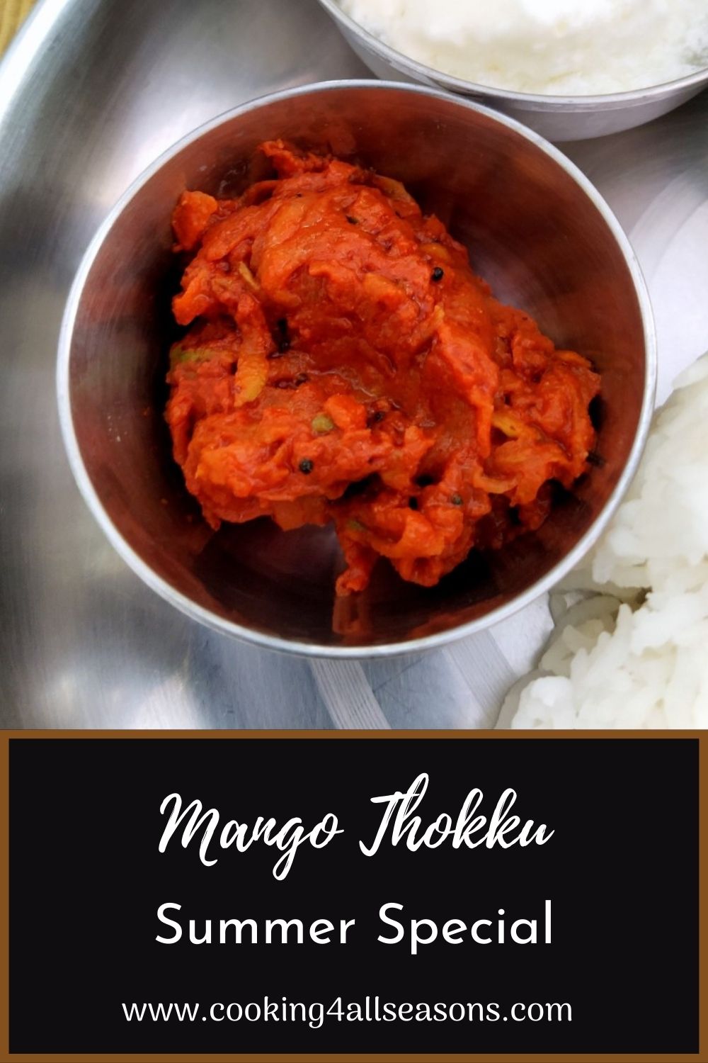 Mangai Thokku Recipe | Grated Raw Mango Pickle